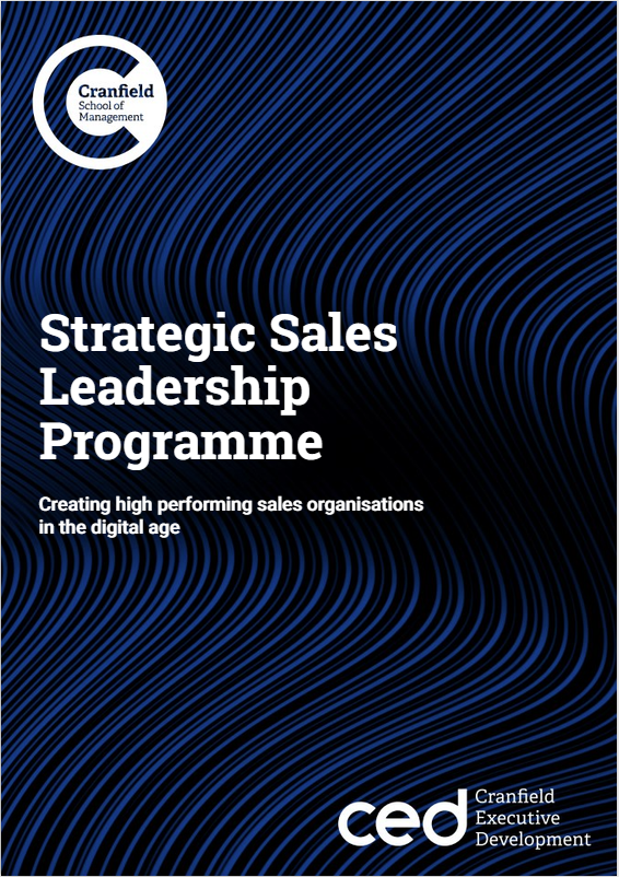 Strategic Sales Leadership Programme brochure TY
